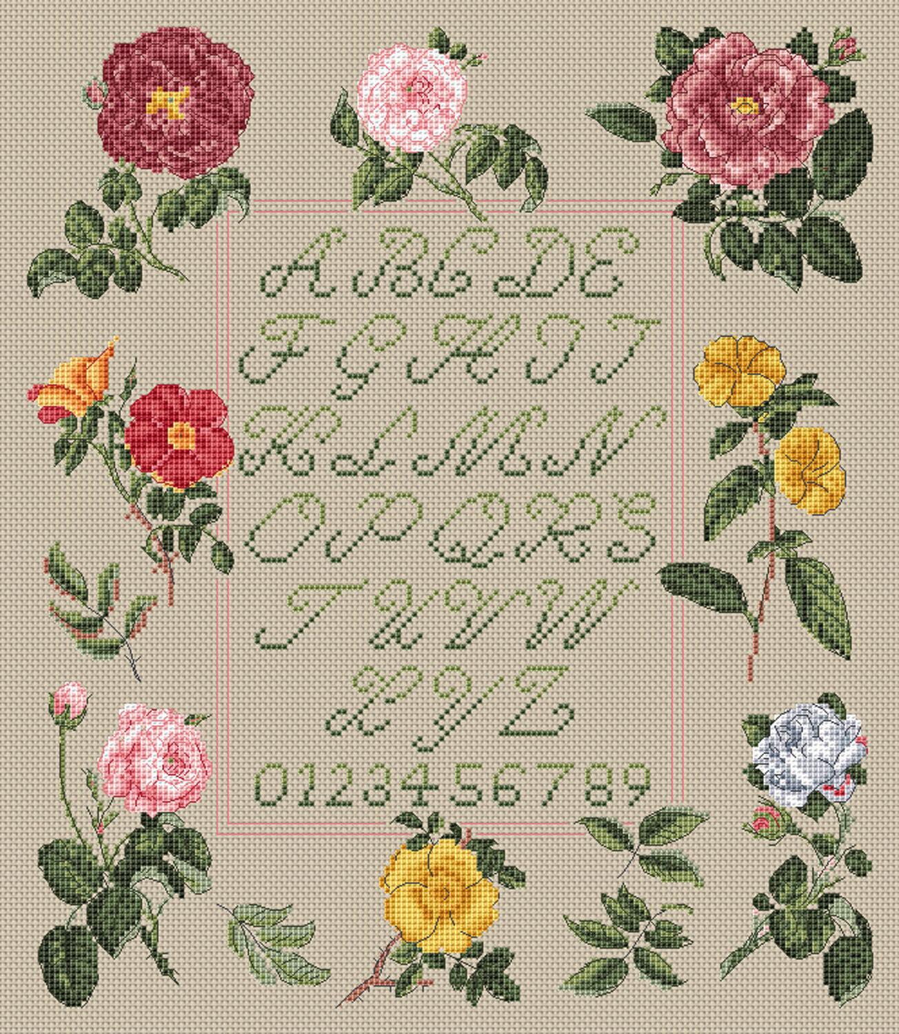 Floragenius Cross Stitch Kits - Sampler by Jenny Barton – Hello Crafts